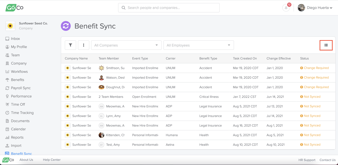 What is the Benefit Sync Dashboard?