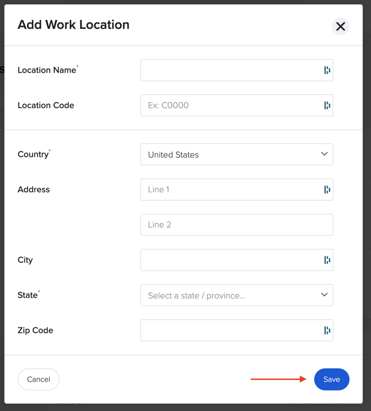 Setting Up and Managing Work Locations