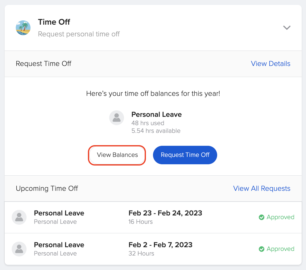 Adjusting a Current PTO Balance