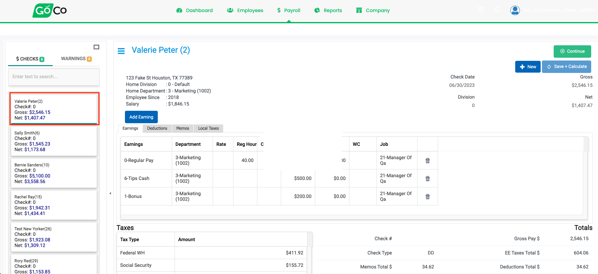 How do I process payroll using Execupay?
