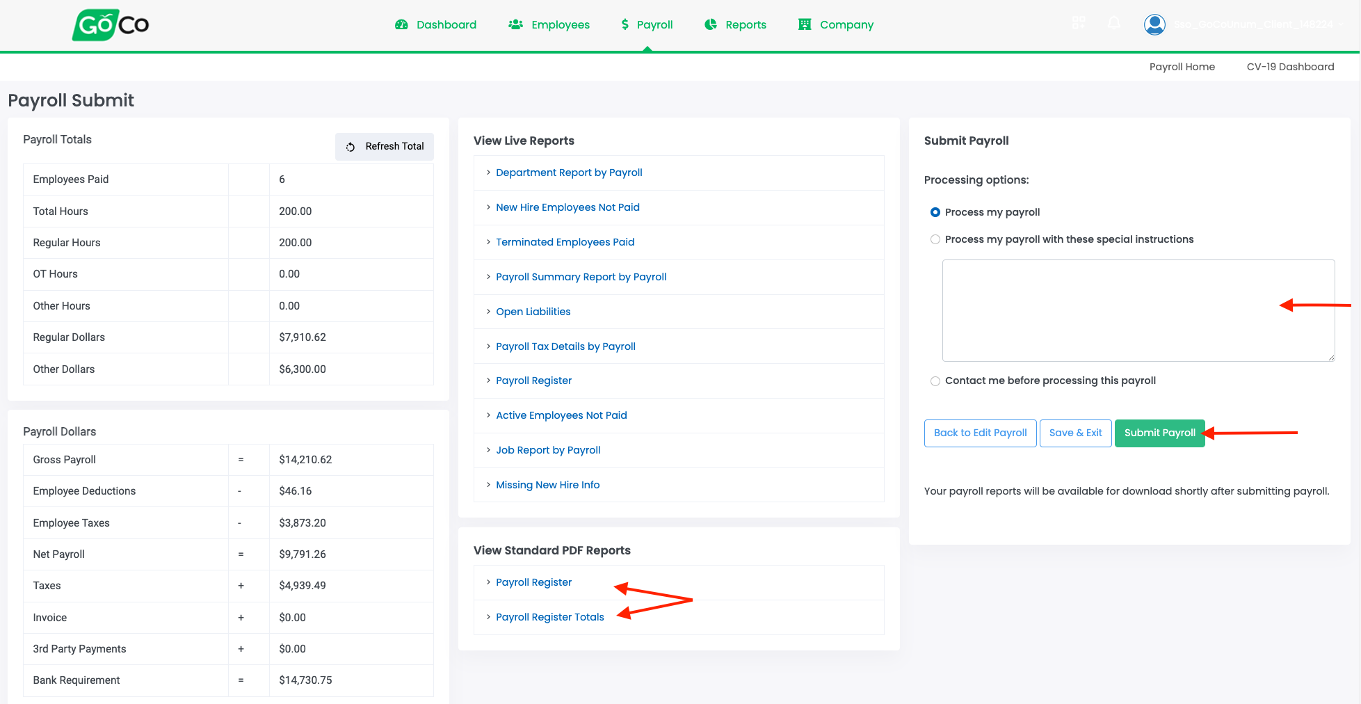 How do I process payroll using Execupay?