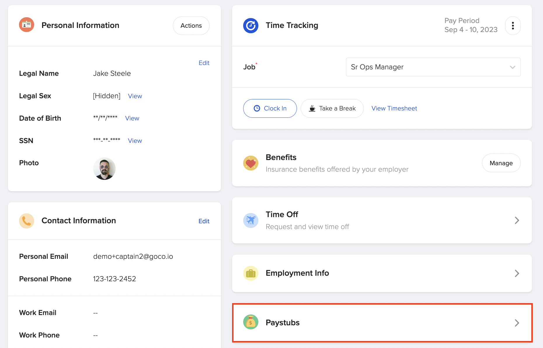 How do I view my Paystubs as an Employee?