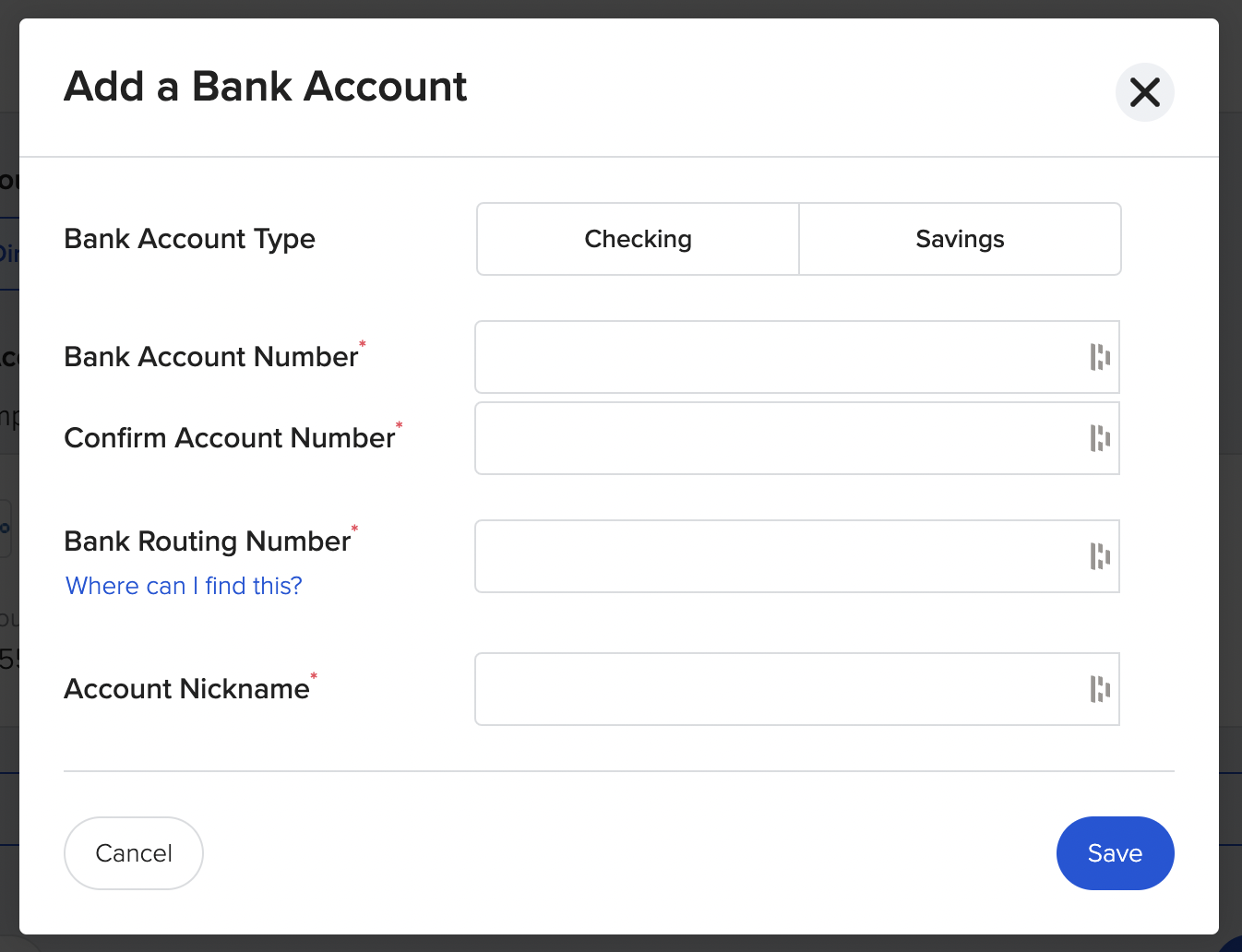 How do I add a Bank Account?