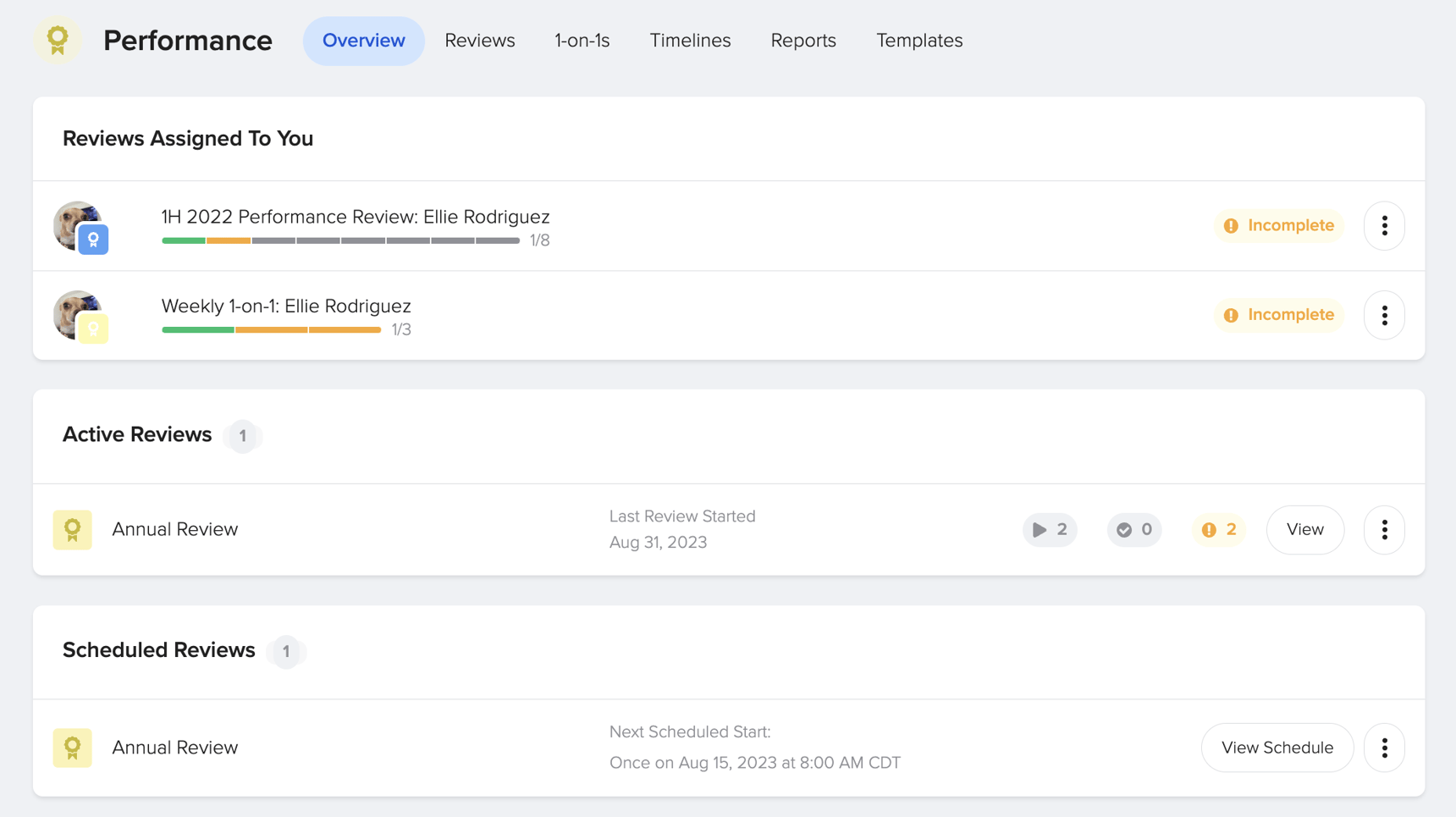 What's Included in my Performance Management App?