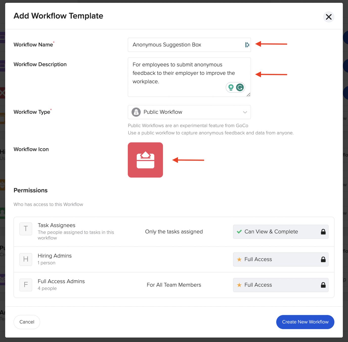 How do I create a Public Workflow