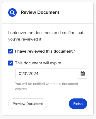 How do I set Document Expiration Dates?