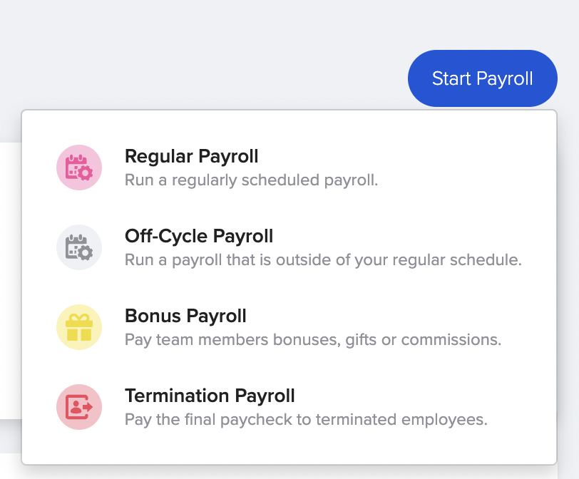 What types of Payroll Runs can I run in GoCo?