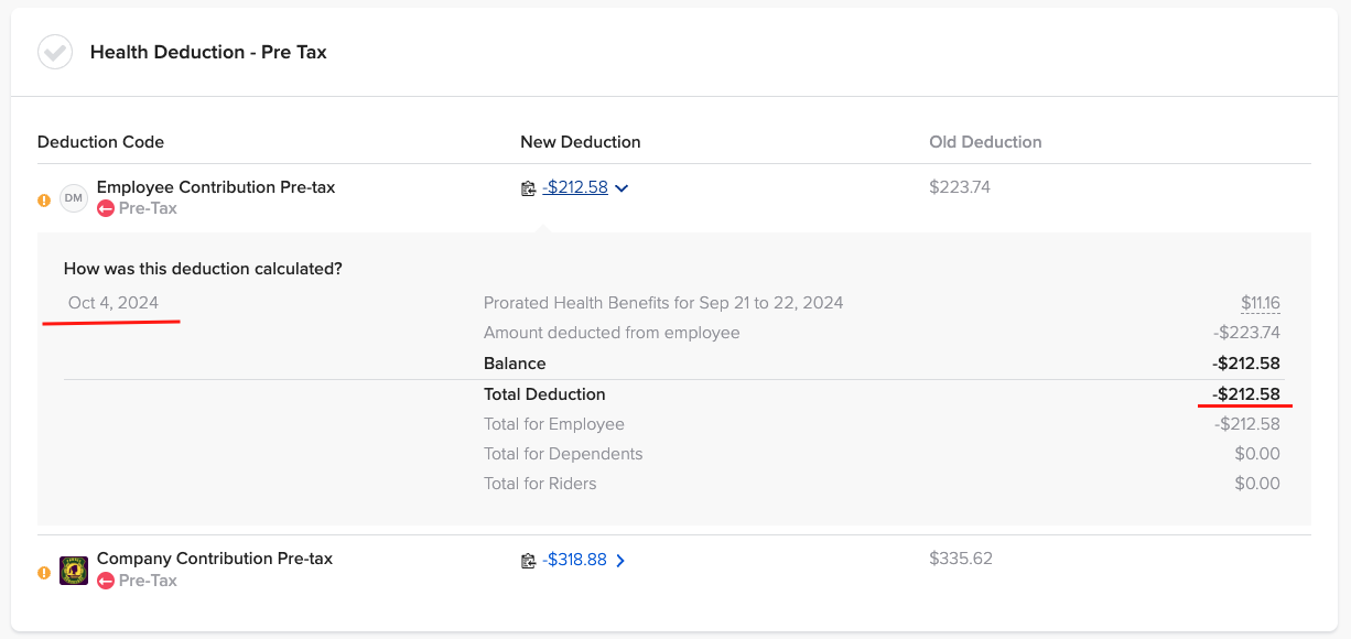 How to read the Deduction Screen in Payroll Sync