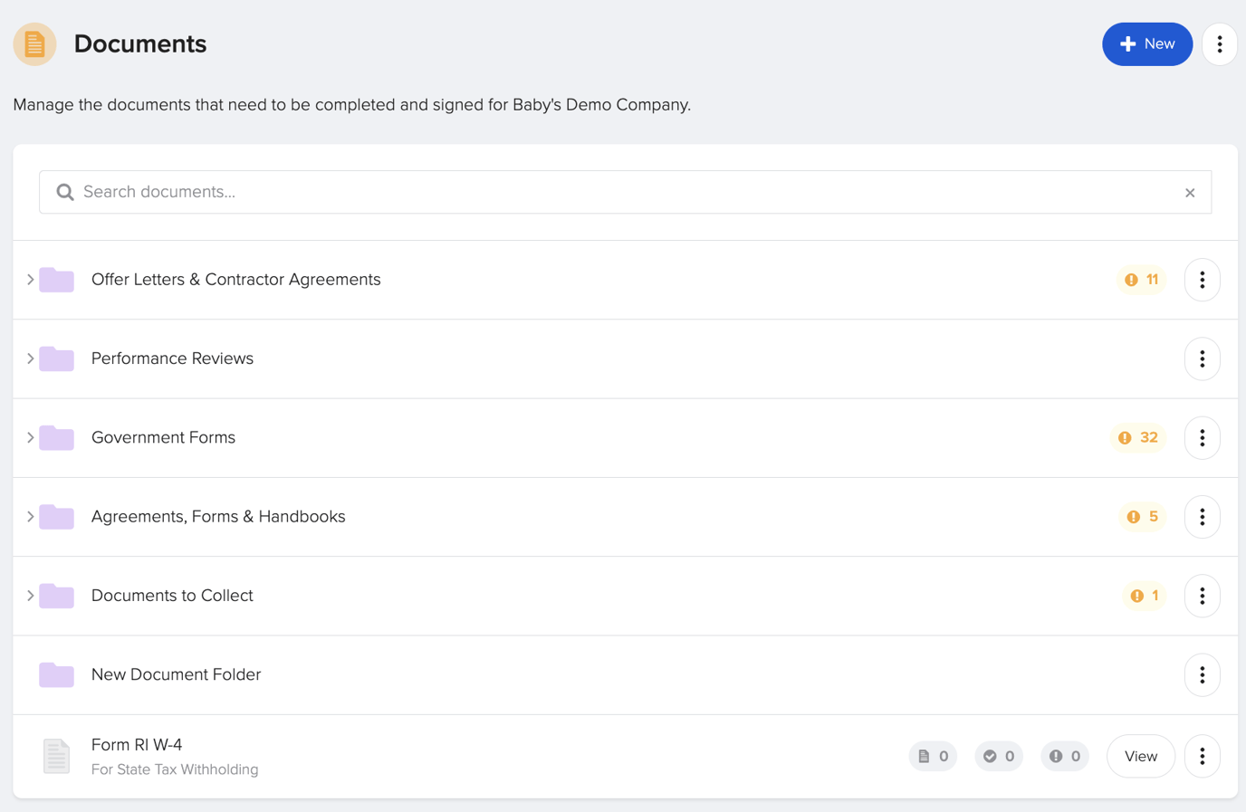 How do I set up Document Folders in GoCo?