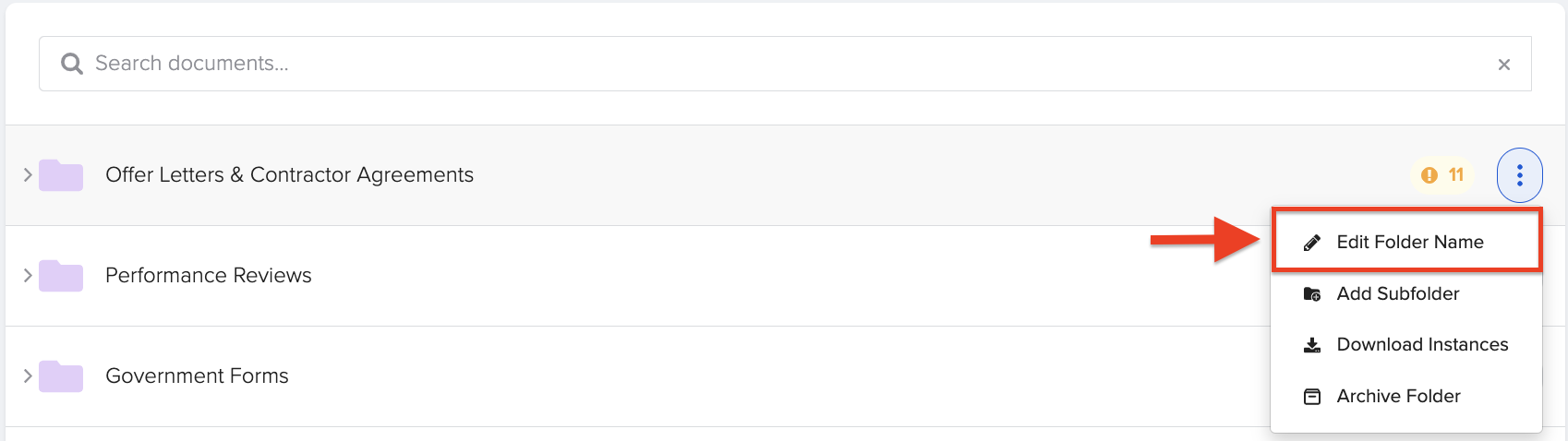 How do I set up Document Folders in GoCo?