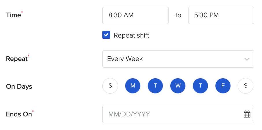 How to create a Schedule in the Time App