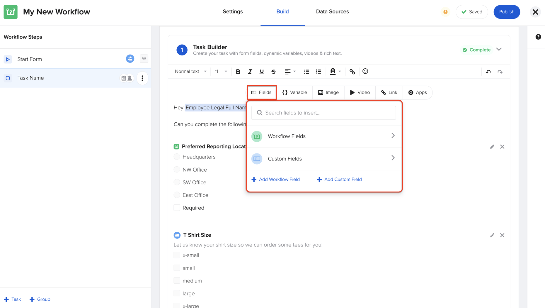 All you need to know about the Task Builder
