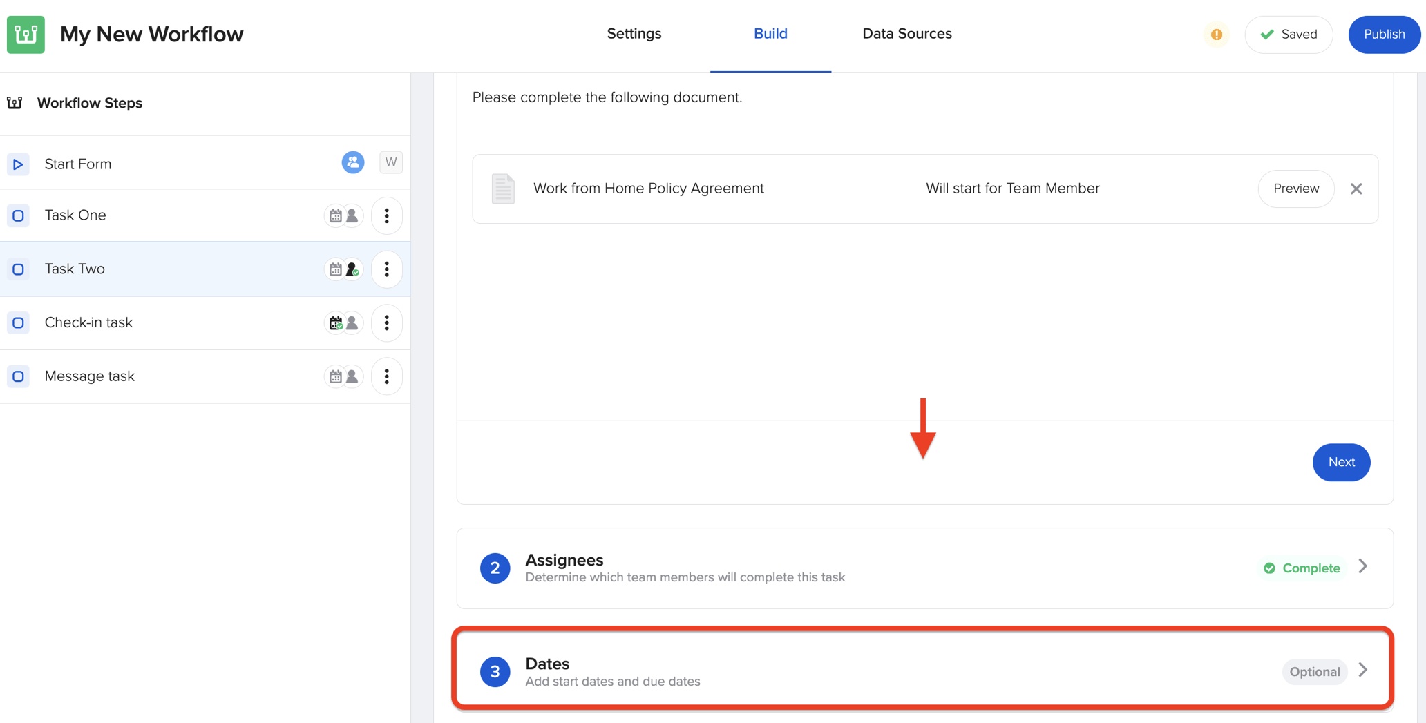 How to assign Dynamic Start Dates and Due Dates