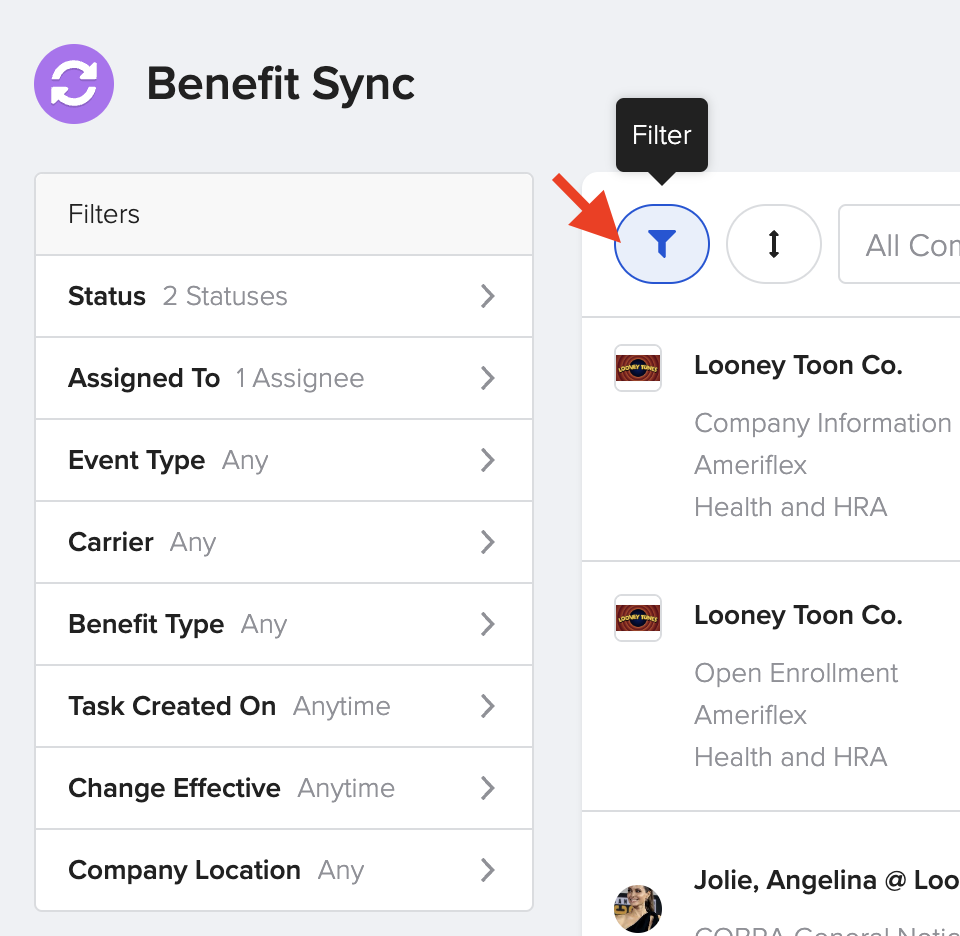 What is the Benefit Sync Dashboard?
