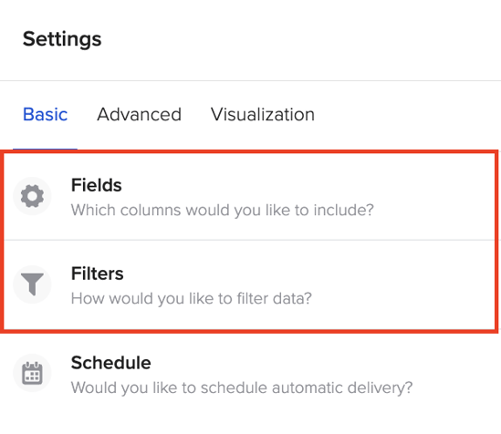Filtering Reports and Creating Visual Charts