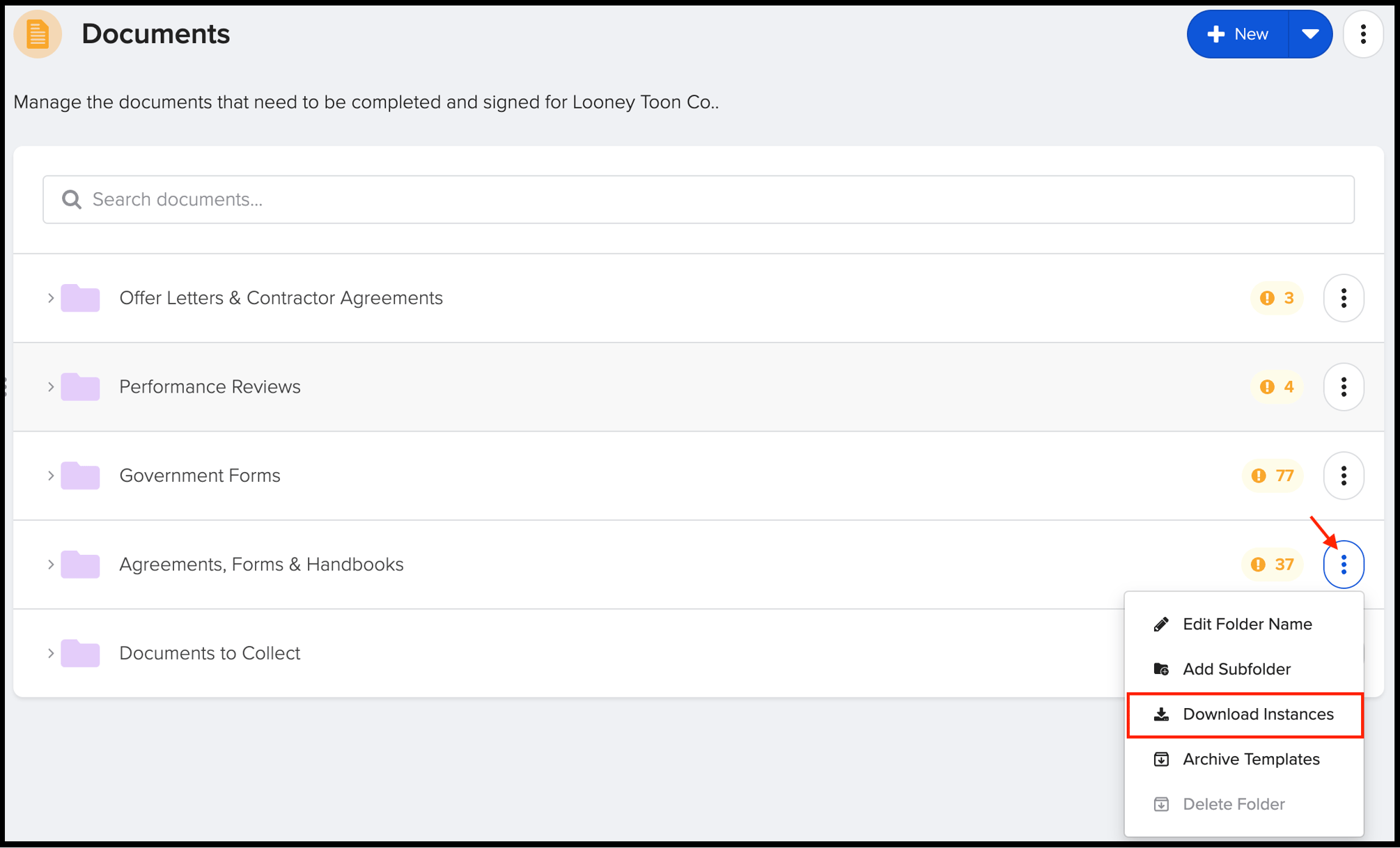 Bulk Downloading in Documents