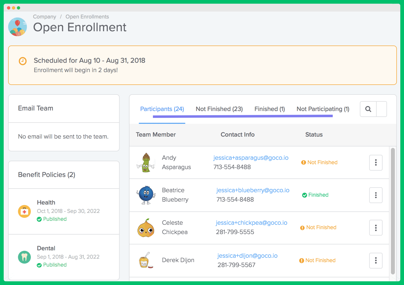 [Admin] How do I see who has completed Open Enrollment?