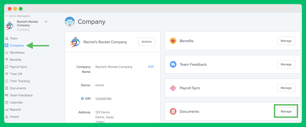 How do I send a Performance Review Document to my Direct Report?